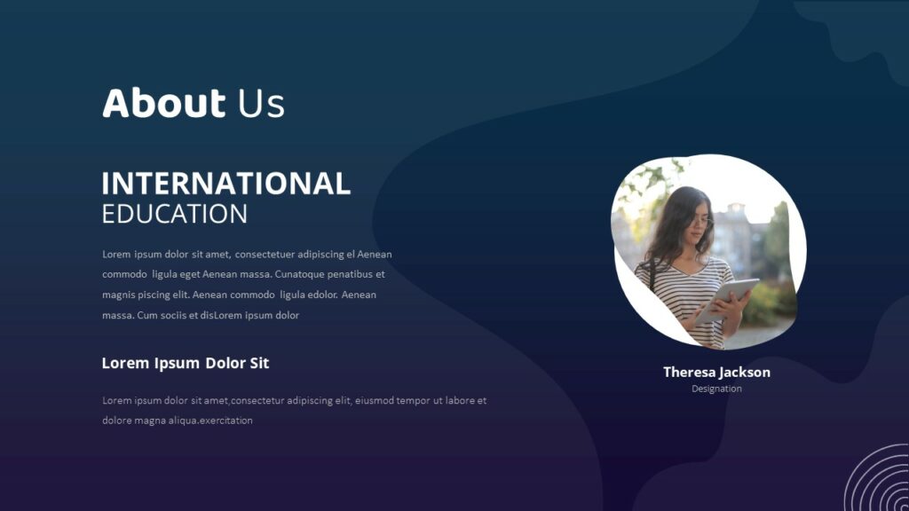 Free International Education Presentation Template