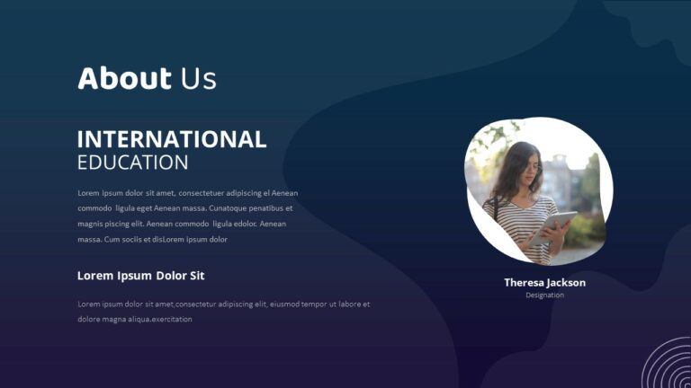 Free International Education Presentation Template