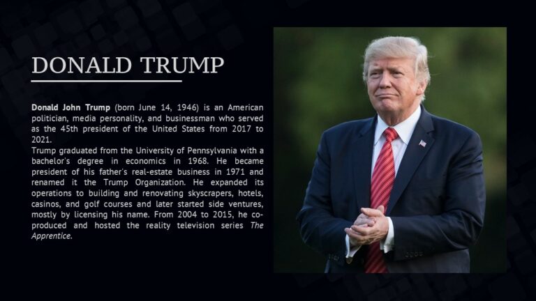 Free Donald Trump Template PowerPoint & Google Slides
