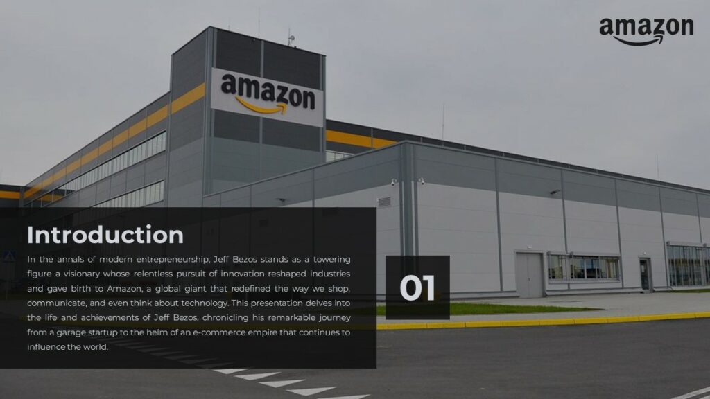 Free Jeff Bezos Theme Template PowerPoint & Google Slides Free Jeff Bezos Theme Template PowerPoint & Google Slides