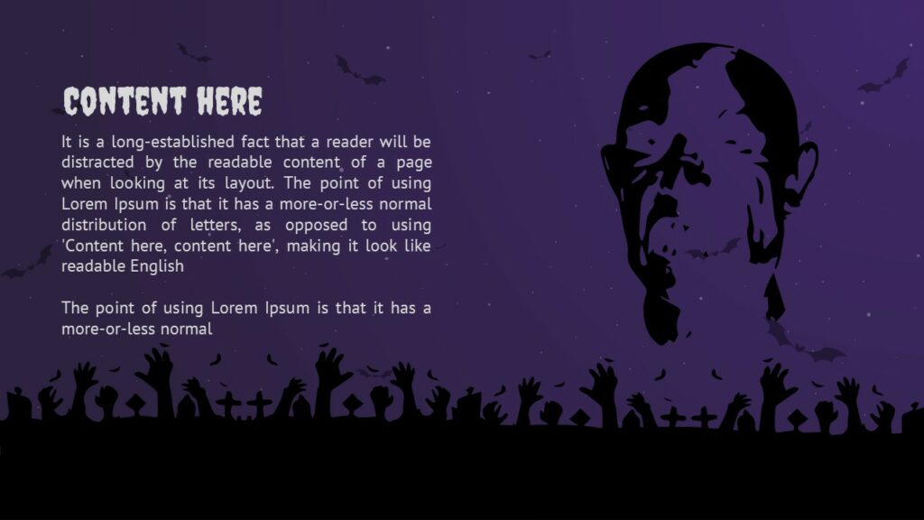 Free Zombie Theme Template PowerPoint & Google Slides