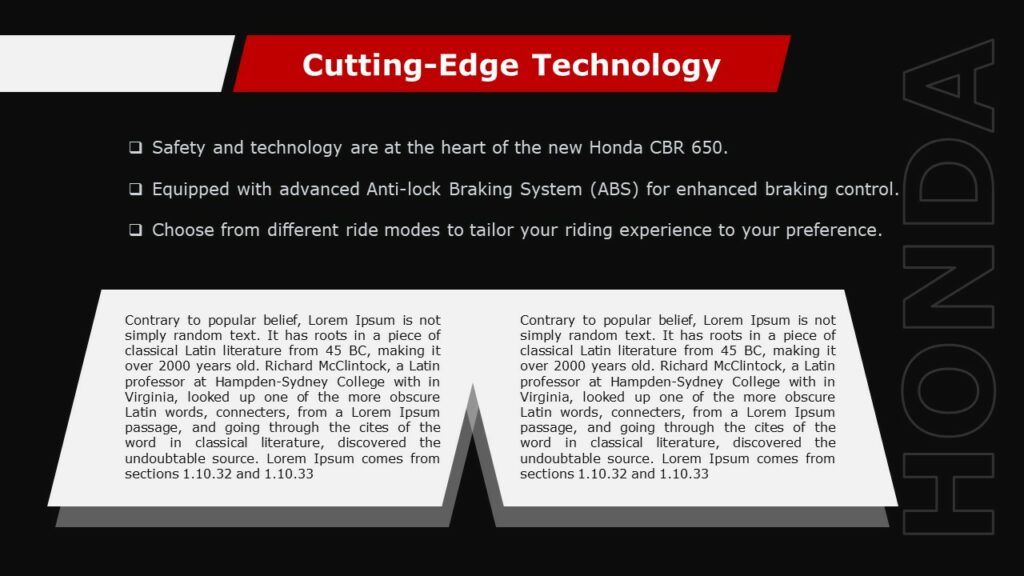 Free Bike Launch Event Presentation Template