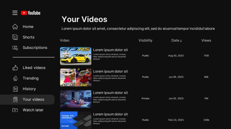 Free Animated YouTube Template PowerPoint & Google Slides