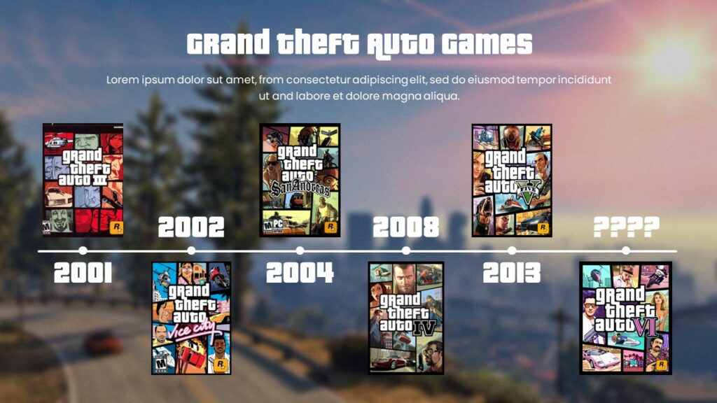 Free GTA 6 Game Template PowerPoint & Google Slides