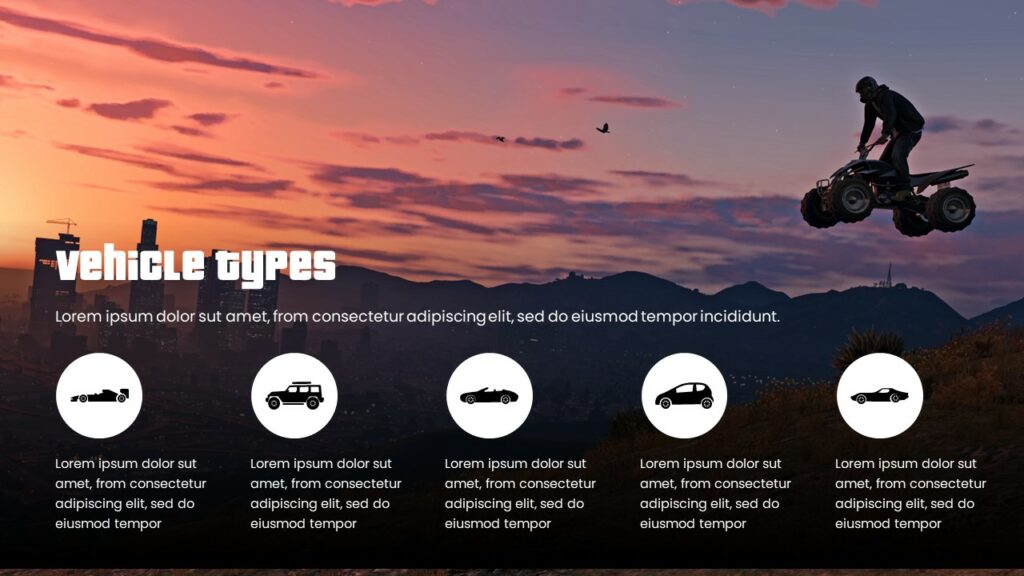 Free GTA 6 Game Template PowerPoint & Google Slides