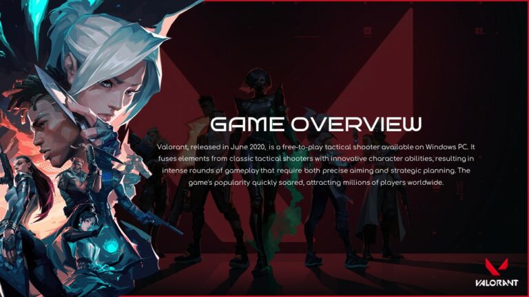 Free Valorant Game Template PowerPoint & Google Slides