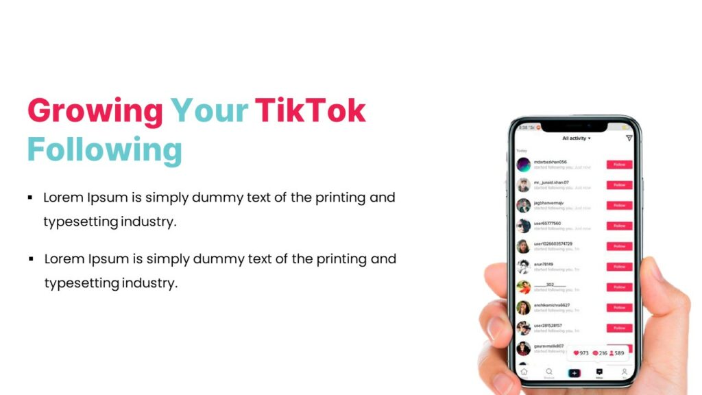 Free TikTok Theme Presentation Template