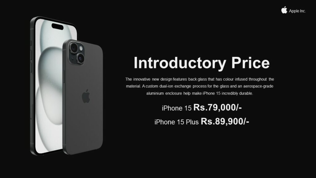 Free iPhone 15 Presentation Template
