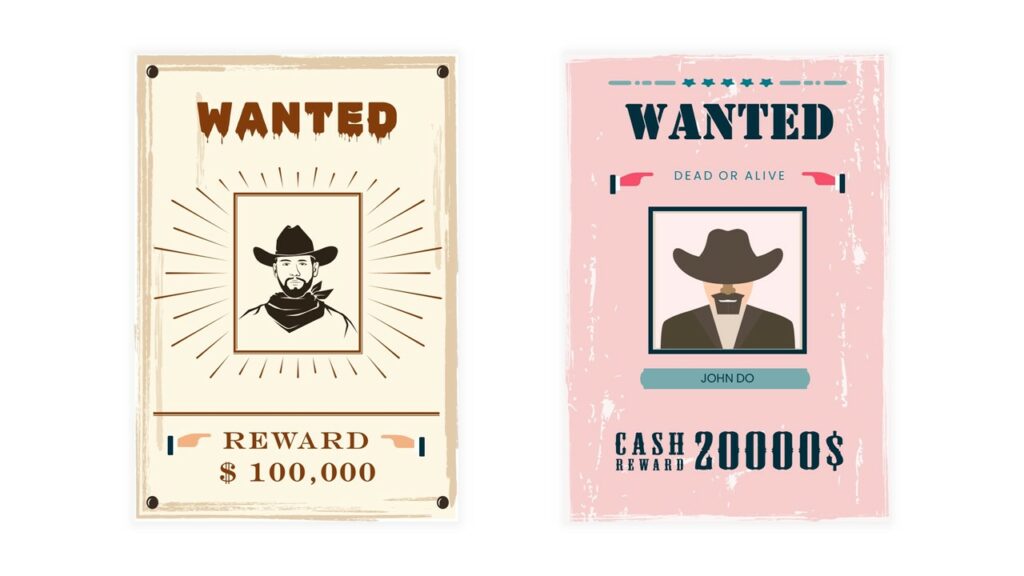 Free Creative Wanted Poster Template