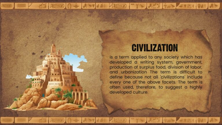 Free Civilization PowerPoint Template & Google Slides
