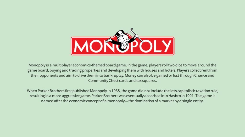Free Monopoly PowerPoint template and Google Slides