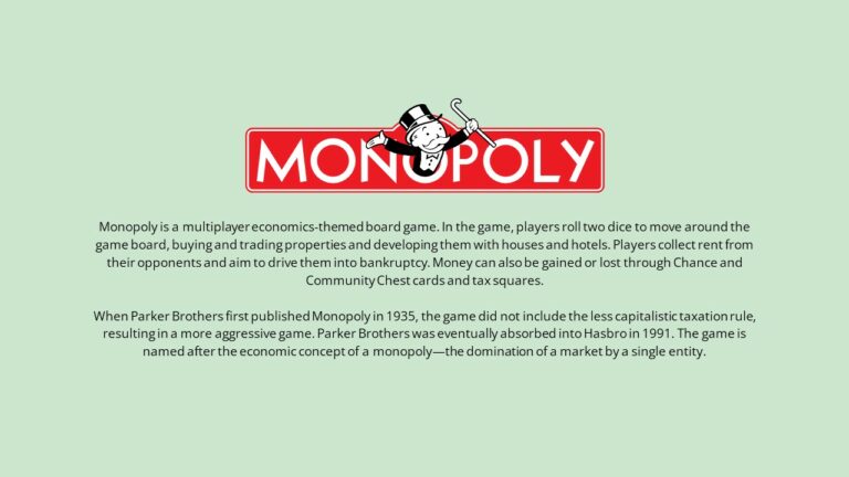 Free Monopoly PowerPoint template and Google Slides