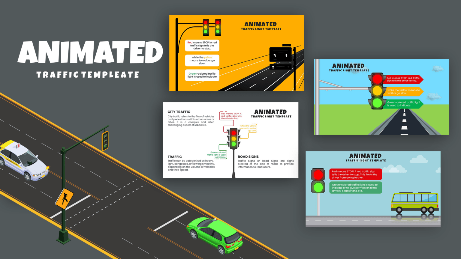 Free Animated Traffic Light Template PowerPoint & Google Slides