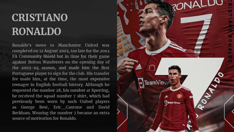 Free Manchester United PowerPoint Template and Google Slides Themes