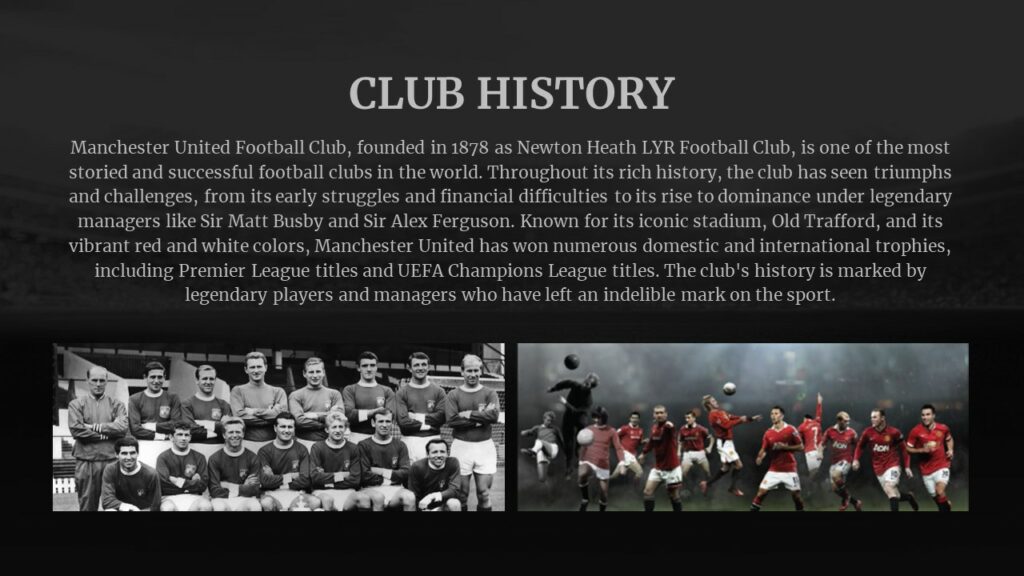 Free Manchester United PowerPoint Template and Google Slides Themes