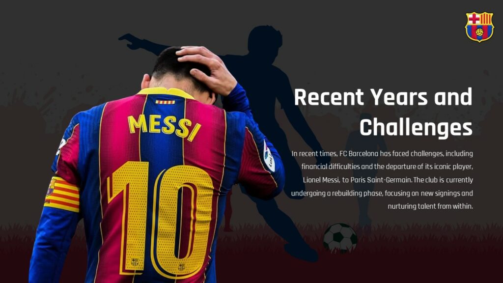 Free FC Barcelona Design Template