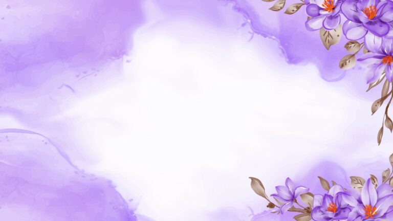 Free Flower Background PowerPoint & Google Slides
