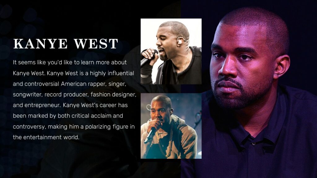 Free Kanye West PowerPoint Template and Google Slides Themes
