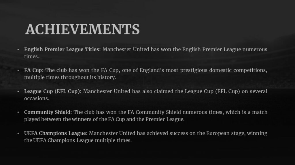 Free Manchester United PowerPoint Template and Google Slides Themes