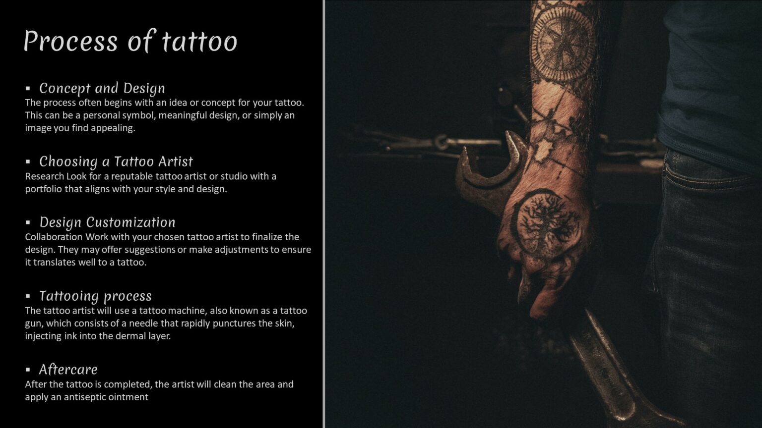 Free Tattoo Template PowerPoint & Google Slides