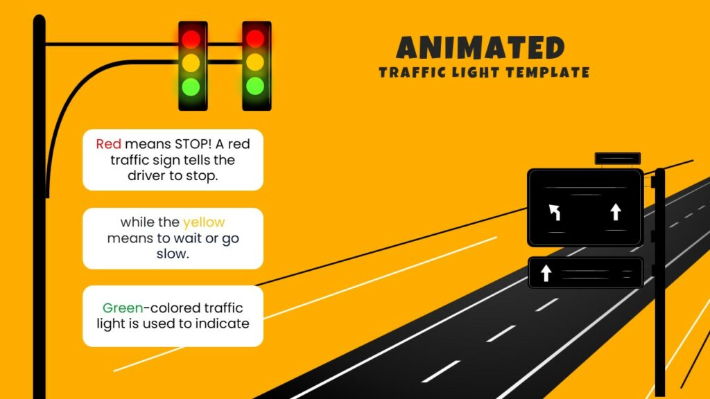 Free Animated Traffic Light Template PowerPoint & Google Slides