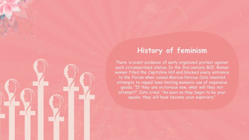 Free Feminism Google Slides Template PowerPoint