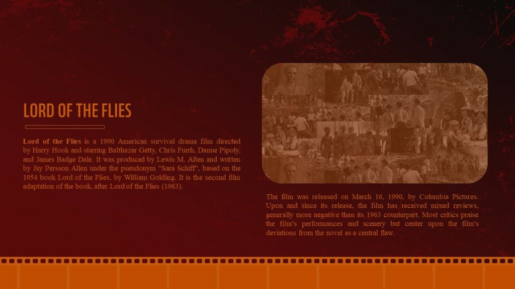 Free Lord of Flies Movie Template