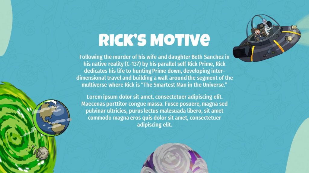Free Rick and Morty PowerPoint Template and Google Slides