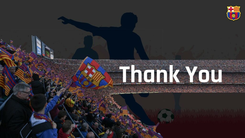 Free FC Barcelona Design Template