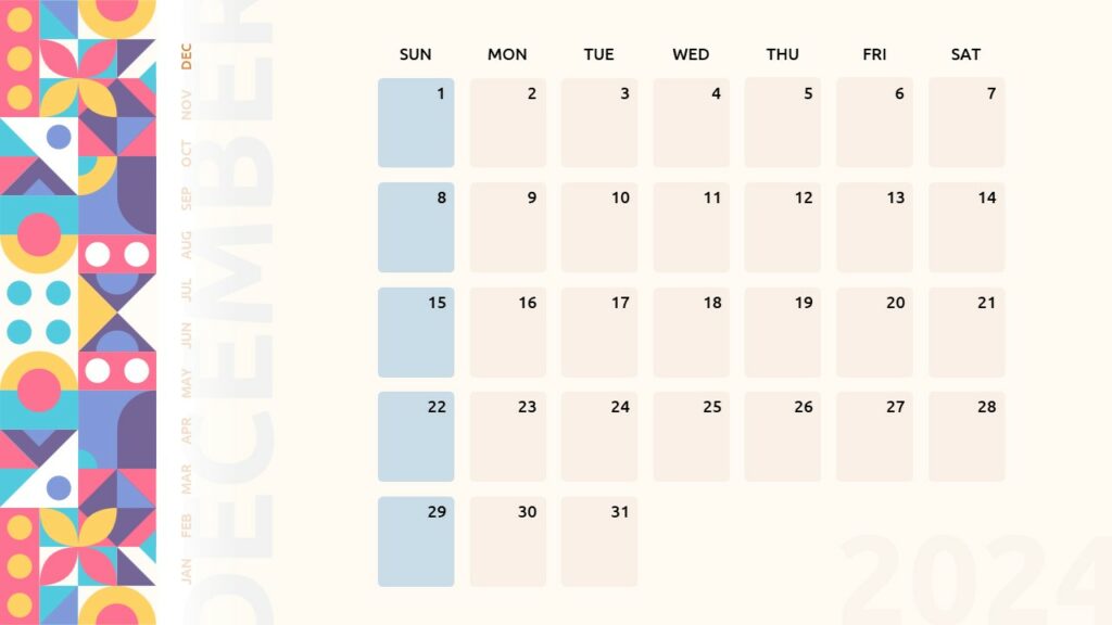 Free Interactive 2024 Calendar Template for PowerPoint & Google Slides