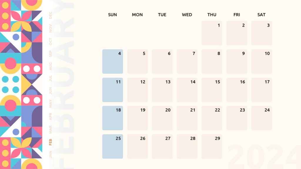Free Interactive 2024 Calendar Template for PowerPoint & Google Slides