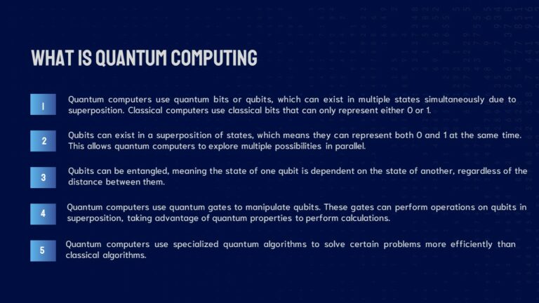 Free Quantum Computing PowerPoint Template & Google Slides