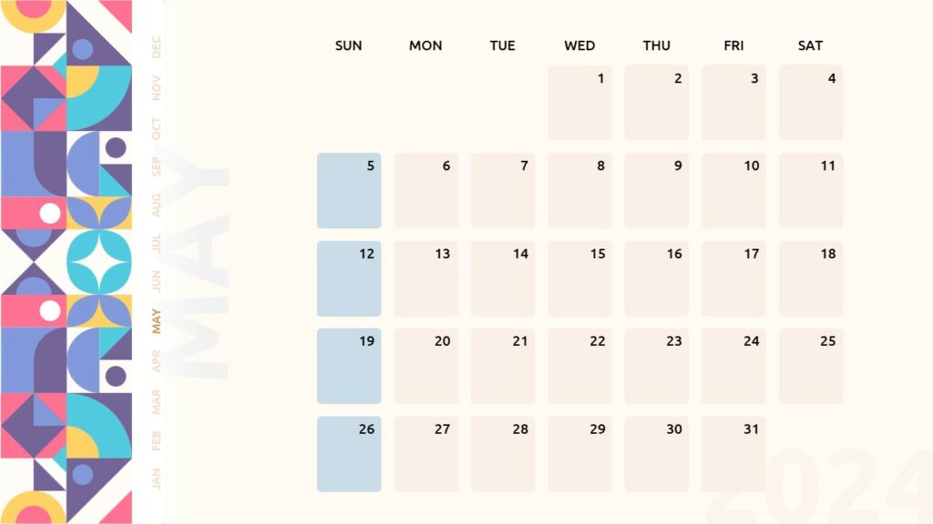 Free Interactive 2024 Calendar Template for PowerPoint & Google Slides