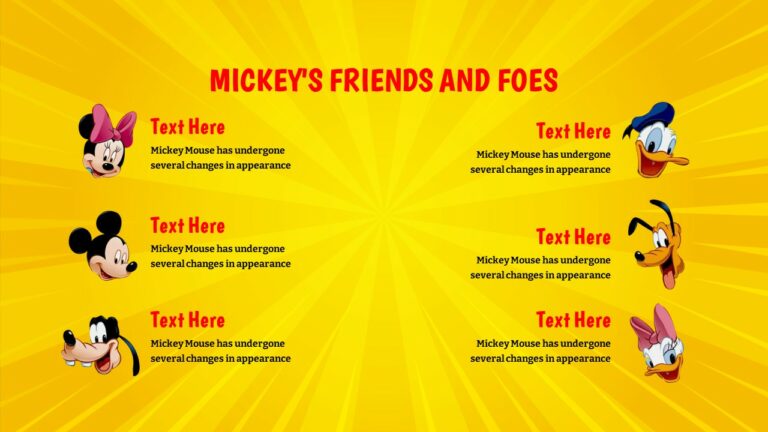 Free Mickey Mouse PowerPoint Template & Google Slides Themes