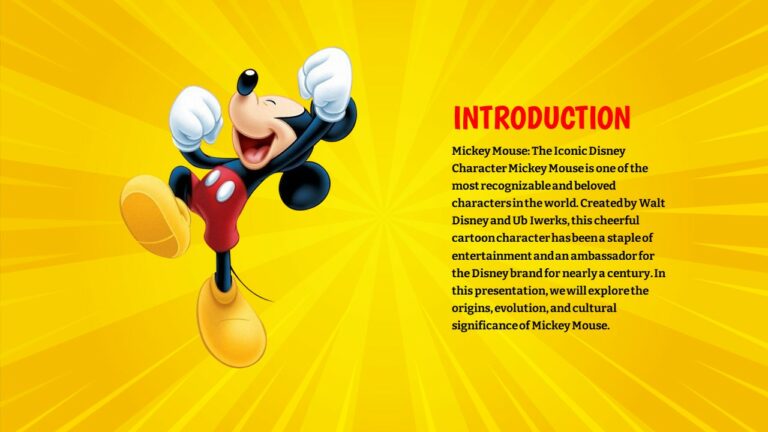 Free Mickey Mouse PowerPoint Template & Google Slides Themes
