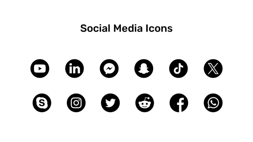 Free Social Media Icons for PowerPoint & Google Slides