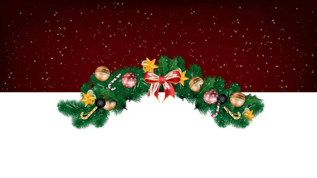 Free Christmas Decoration Background PPT & Google Slides