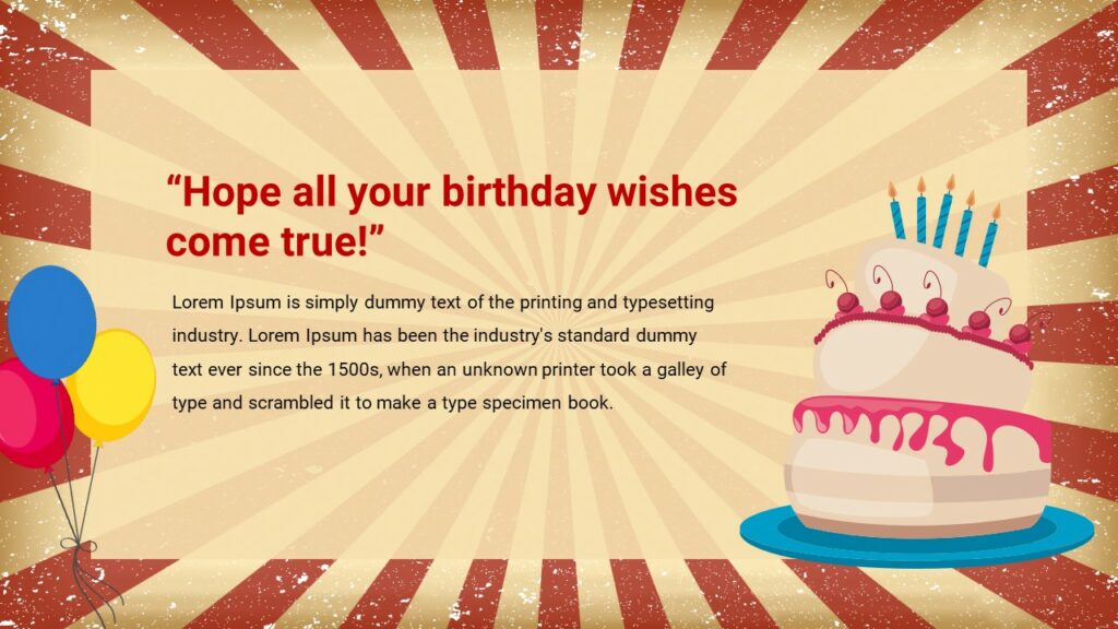 Free Google Slides Carnival Birthday Invitation Template PPT