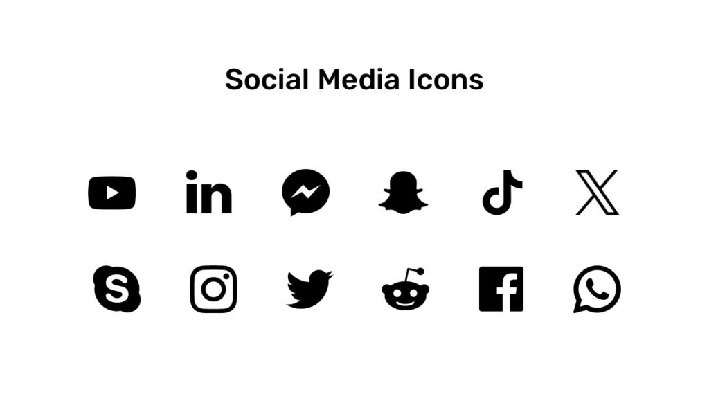 Free Social Media Icons for PowerPoint & Google Slides