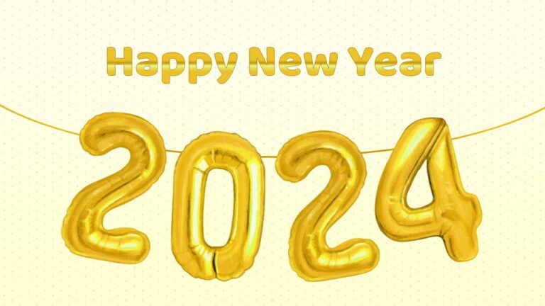 Free Happy New Year 2024 PPT Template & Google Slides