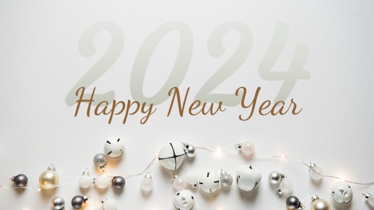 Free 2024 New Year Wishes Template PowerPoint & Google Slides