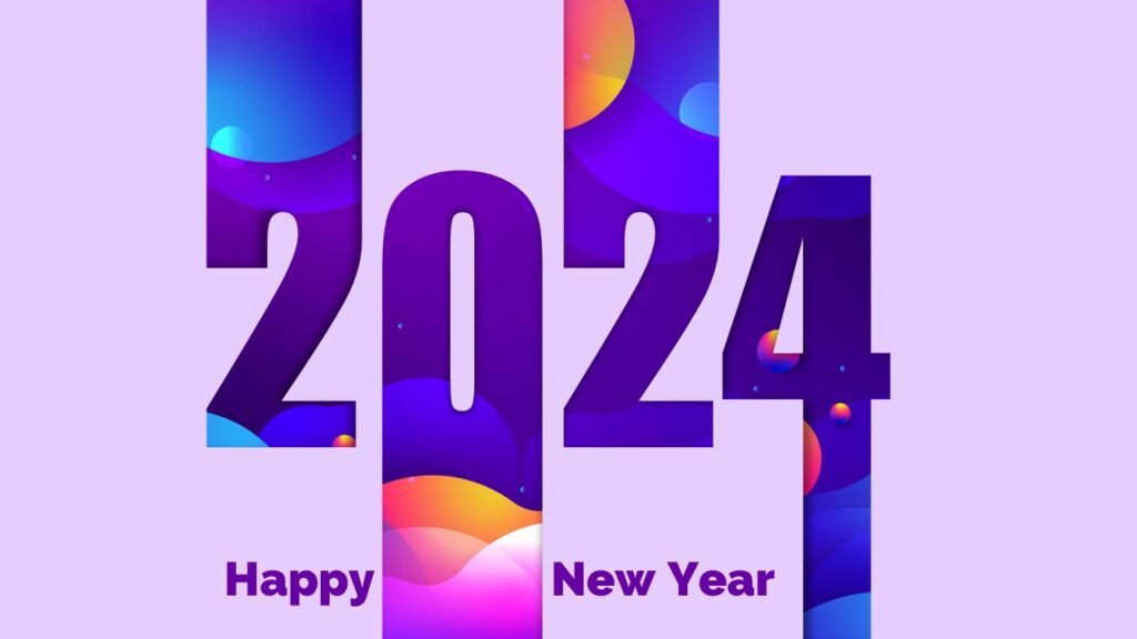 Free Happy New Year 2024 PPT Template & Google Slides