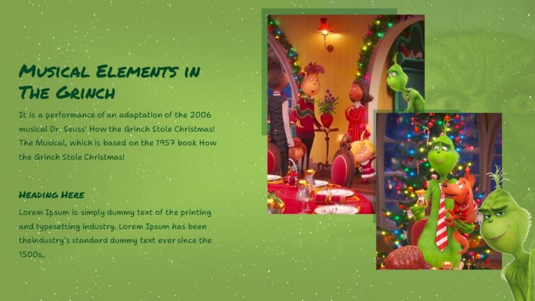 Free The Grinch Movie Template PowerPoint & Google Slides