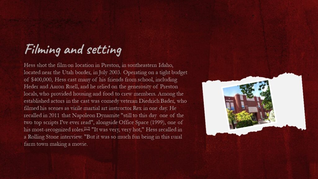 Free Napoleon Dynamite Movie Template PowerPoint & Google Slides