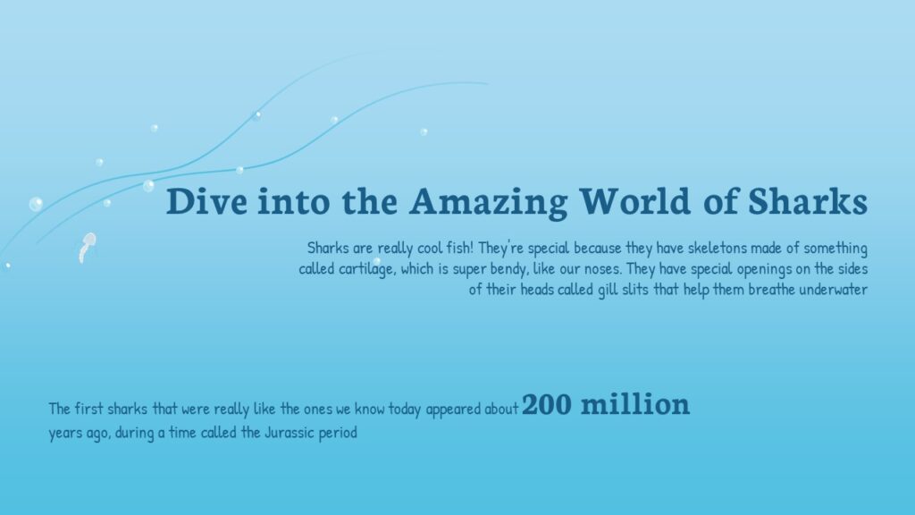 Free Animated Shark Google Slides and PowerPoint Template