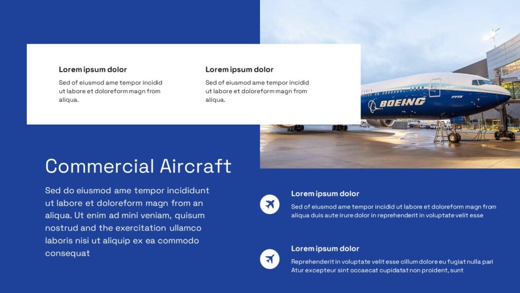 Free Boeing Corporate PPT Template & Google Slides
