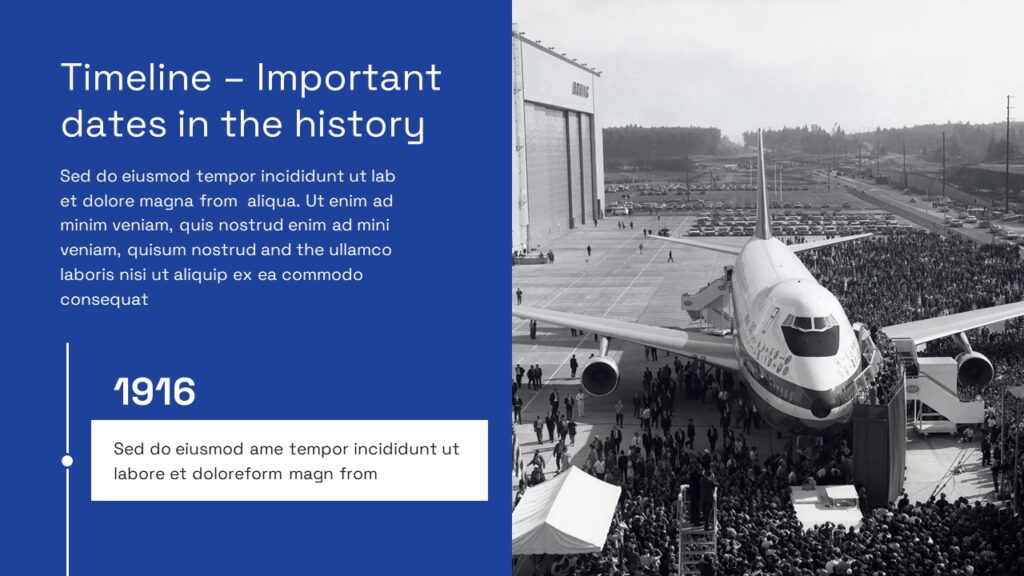 Free Boeing Corporate PPT Template & Google Slides