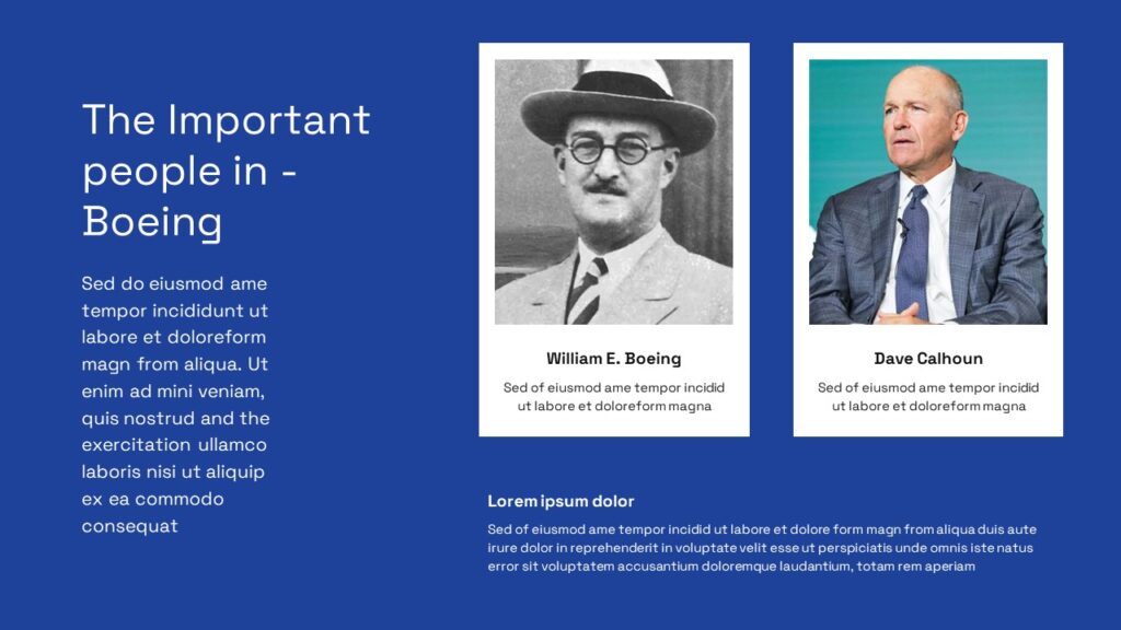 Free Boeing Corporate PPT Template & Google Slides