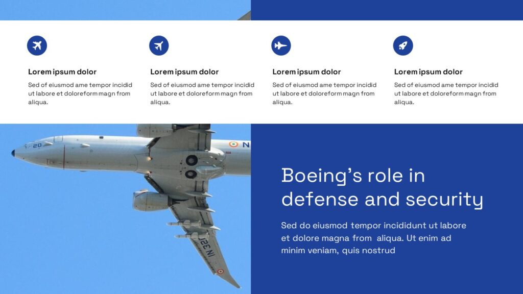 Free Boeing Corporate PPT Template & Google Slides