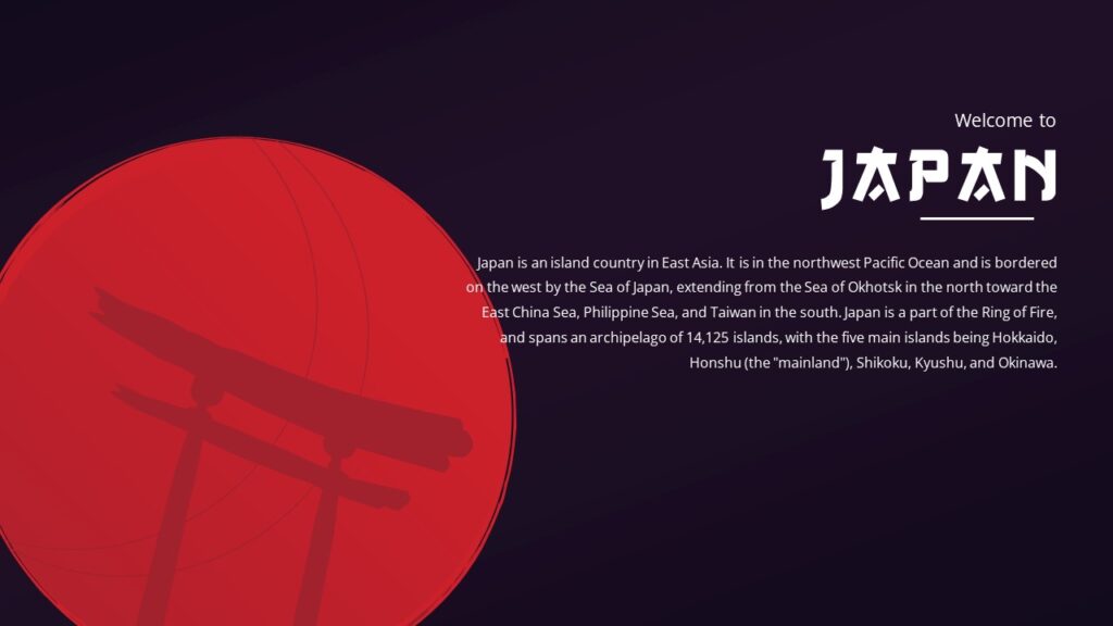 Free Animated Japan Presentation Template